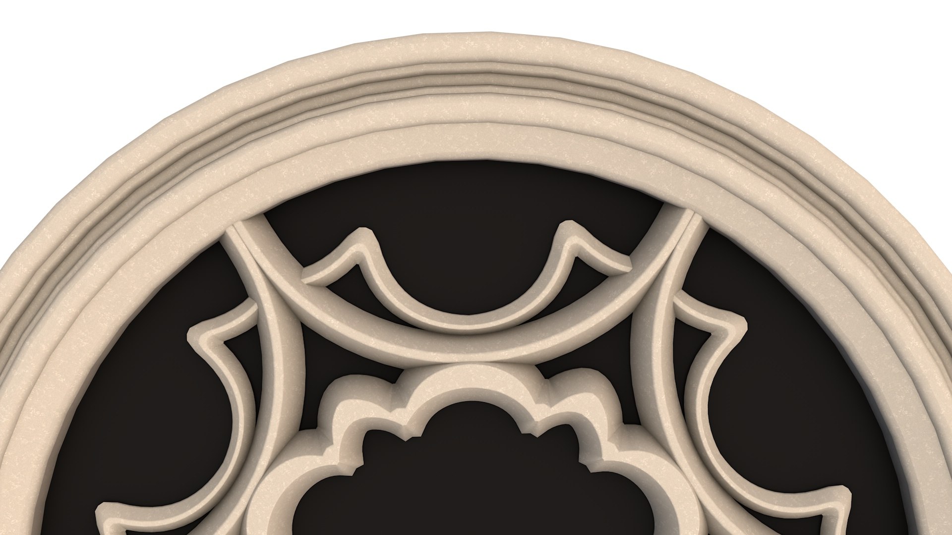 3D Round Gothic Window - TurboSquid 1814413