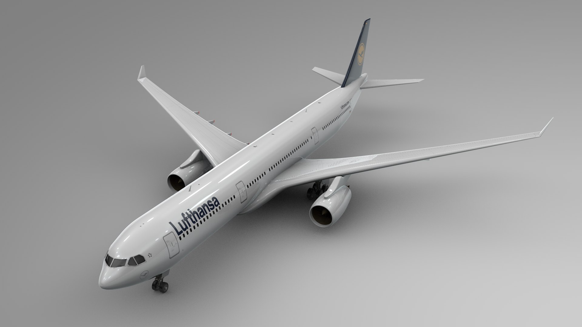 3D Airbus A330-300 Lufthansa L343 - TurboSquid 1460554