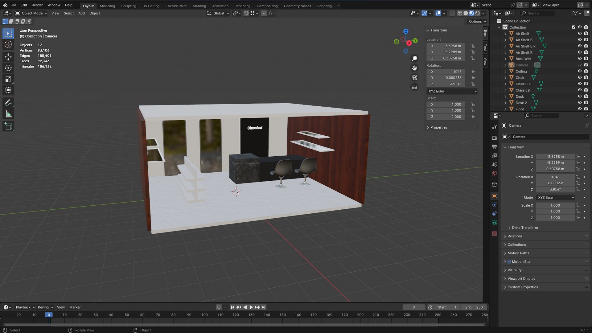 3D Classical Shop Interior - TurboSquid 2221282