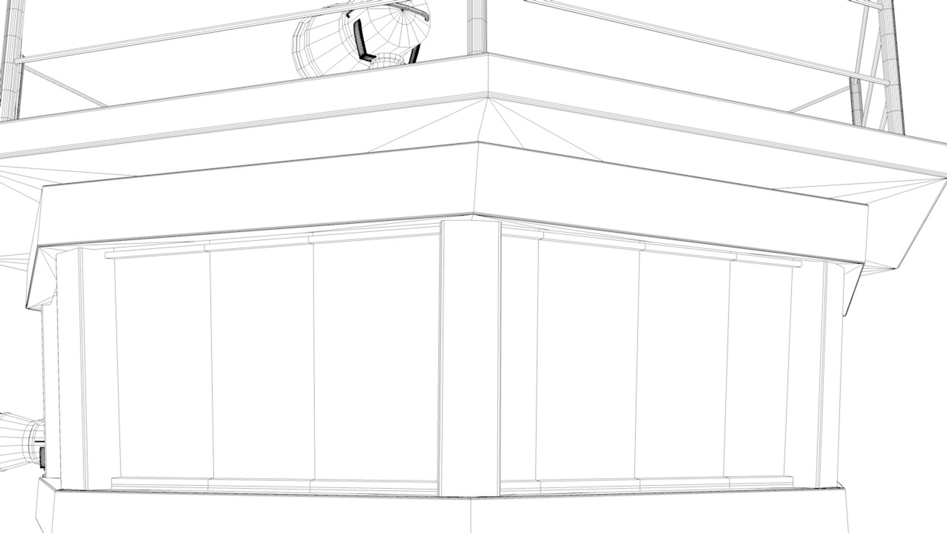 3d Model Berlin Wall Guard Tower