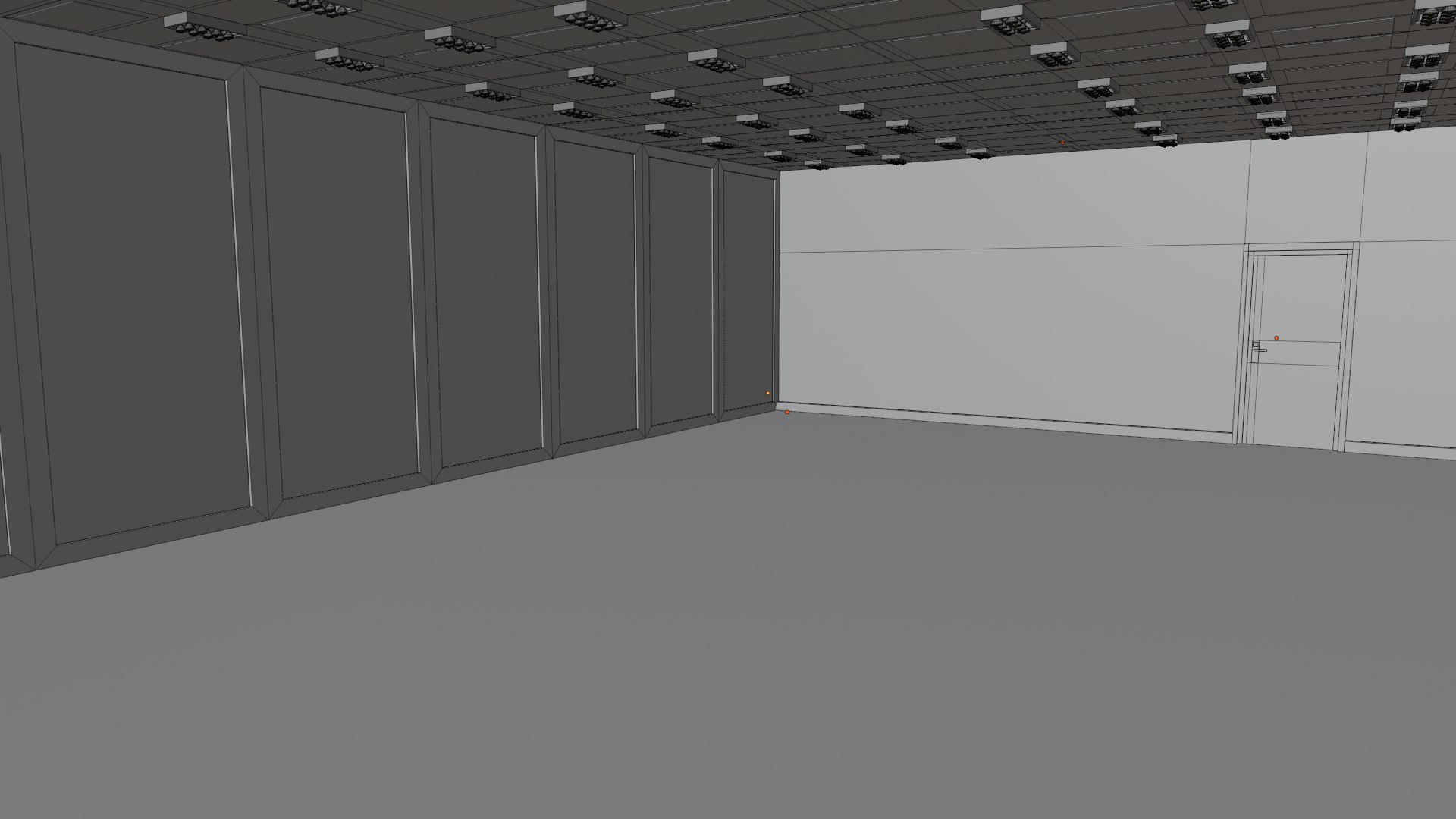 3D model empty room with night city - TurboSquid 2179962