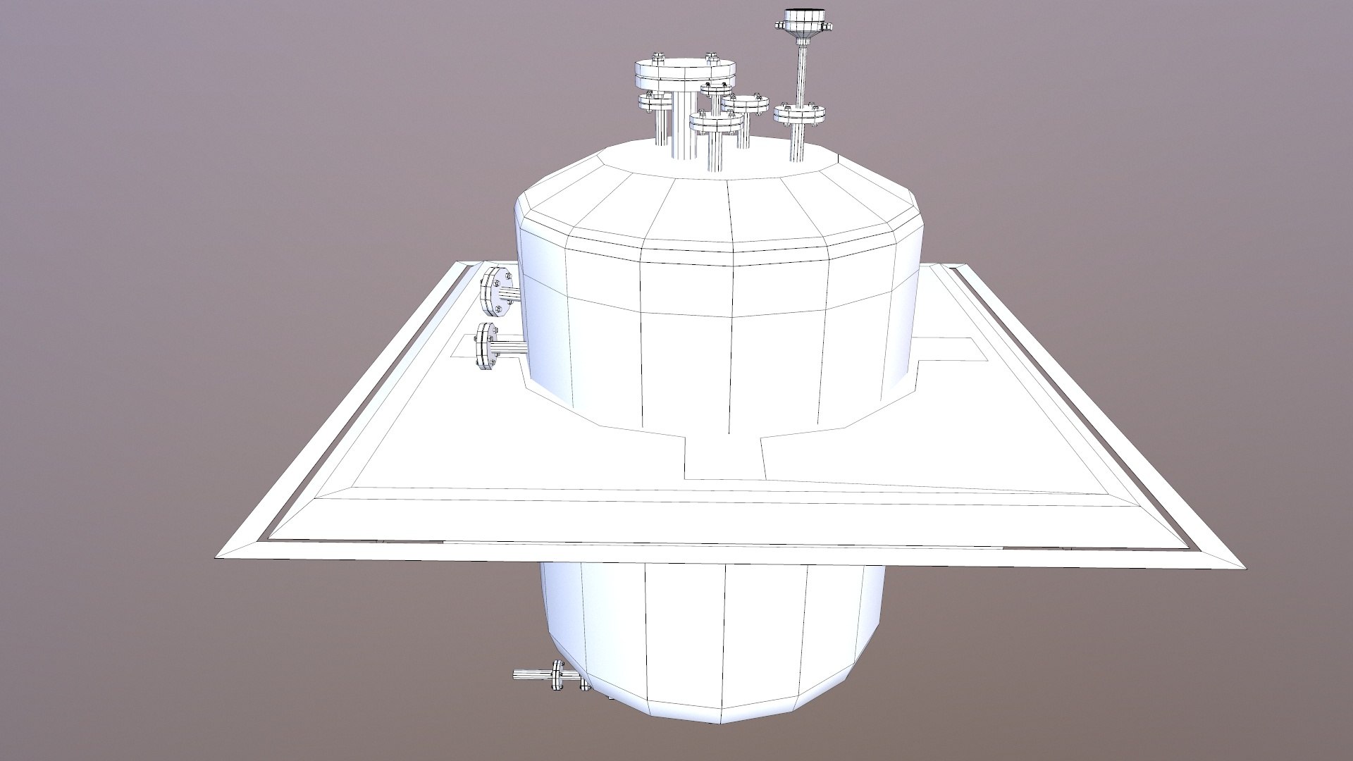 Vertical Flat Bottom Tank 3D - TurboSquid 2288894