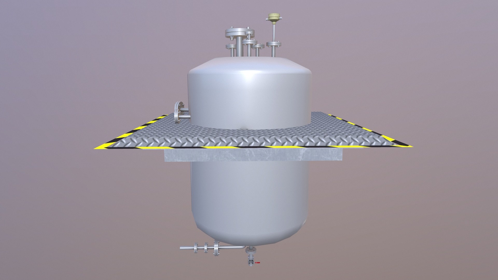 Vertical Flat Bottom Tank 3D - TurboSquid 2288894