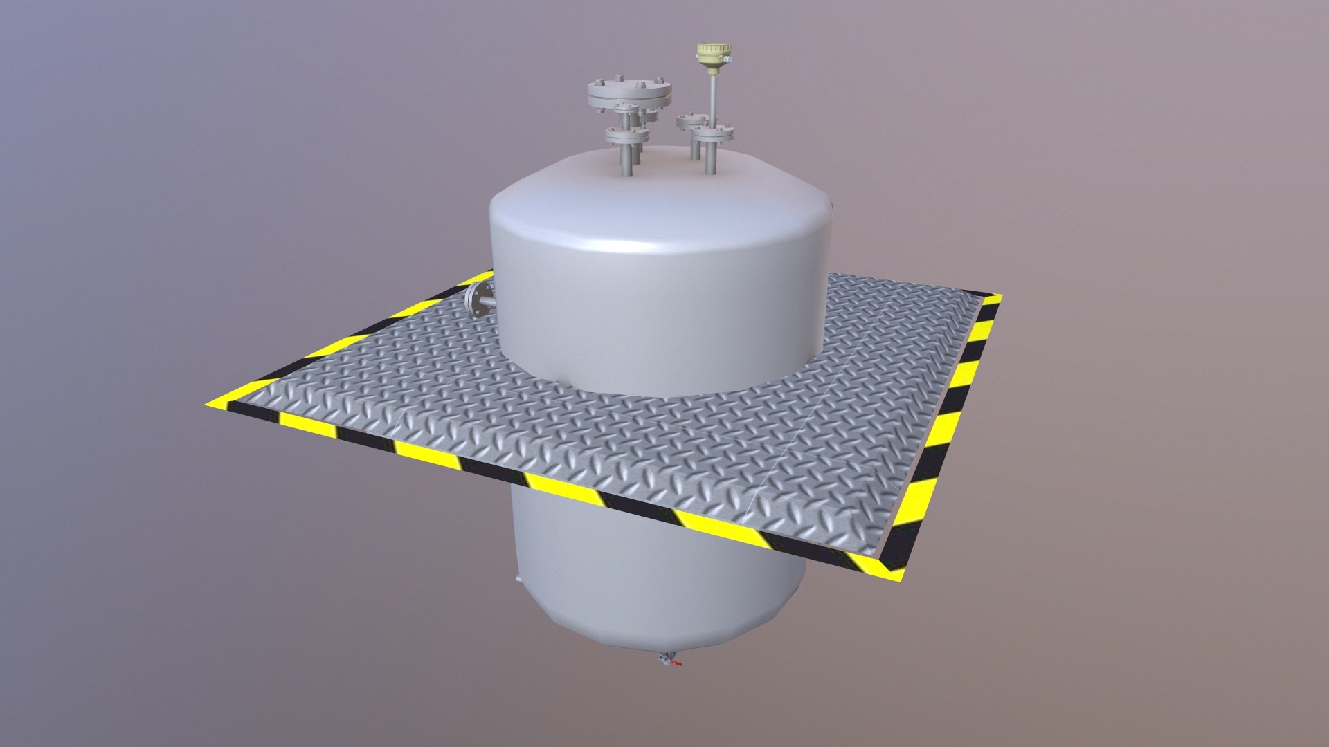 Vertical Flat Bottom Tank 3D - TurboSquid 2288894