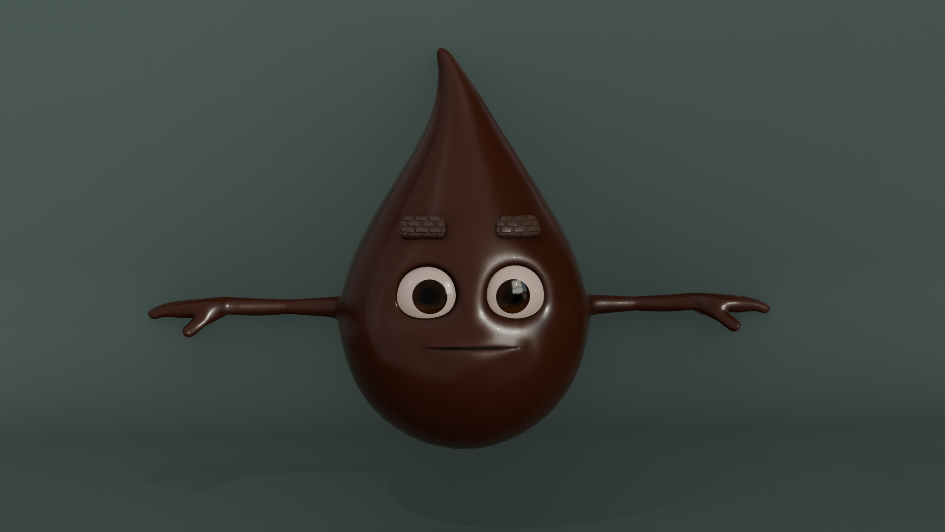 Chocolate Drop Model - TurboSquid 2270786