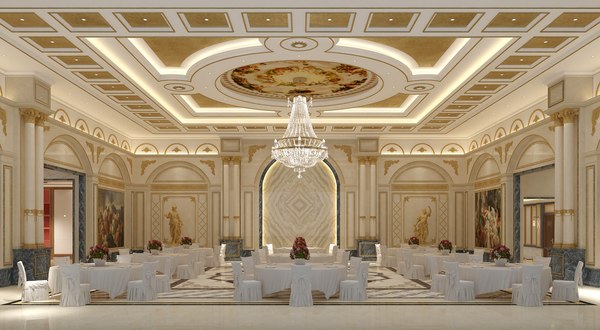 Banquet Hall 3D Models for Download | TurboSquid