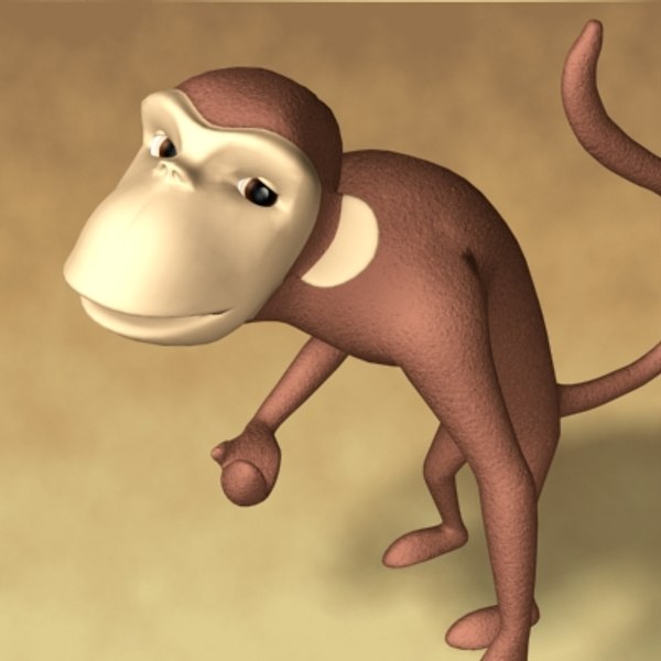 monkey animation 3d model