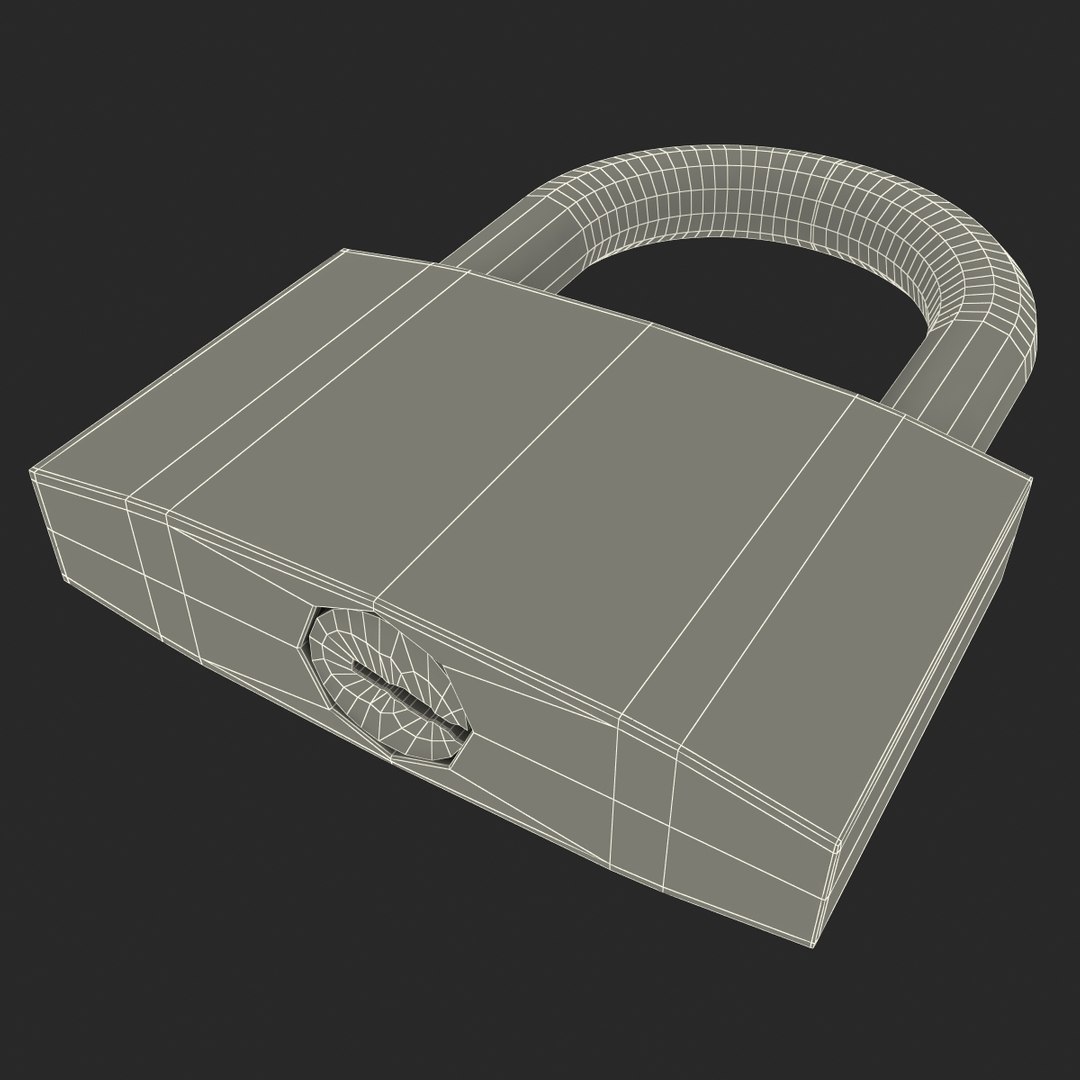 padlock key 3d model