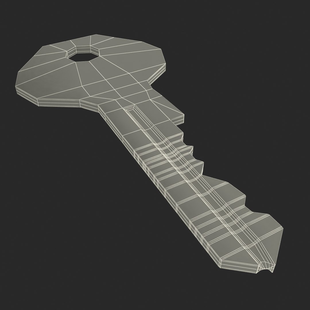 padlock key 3d model