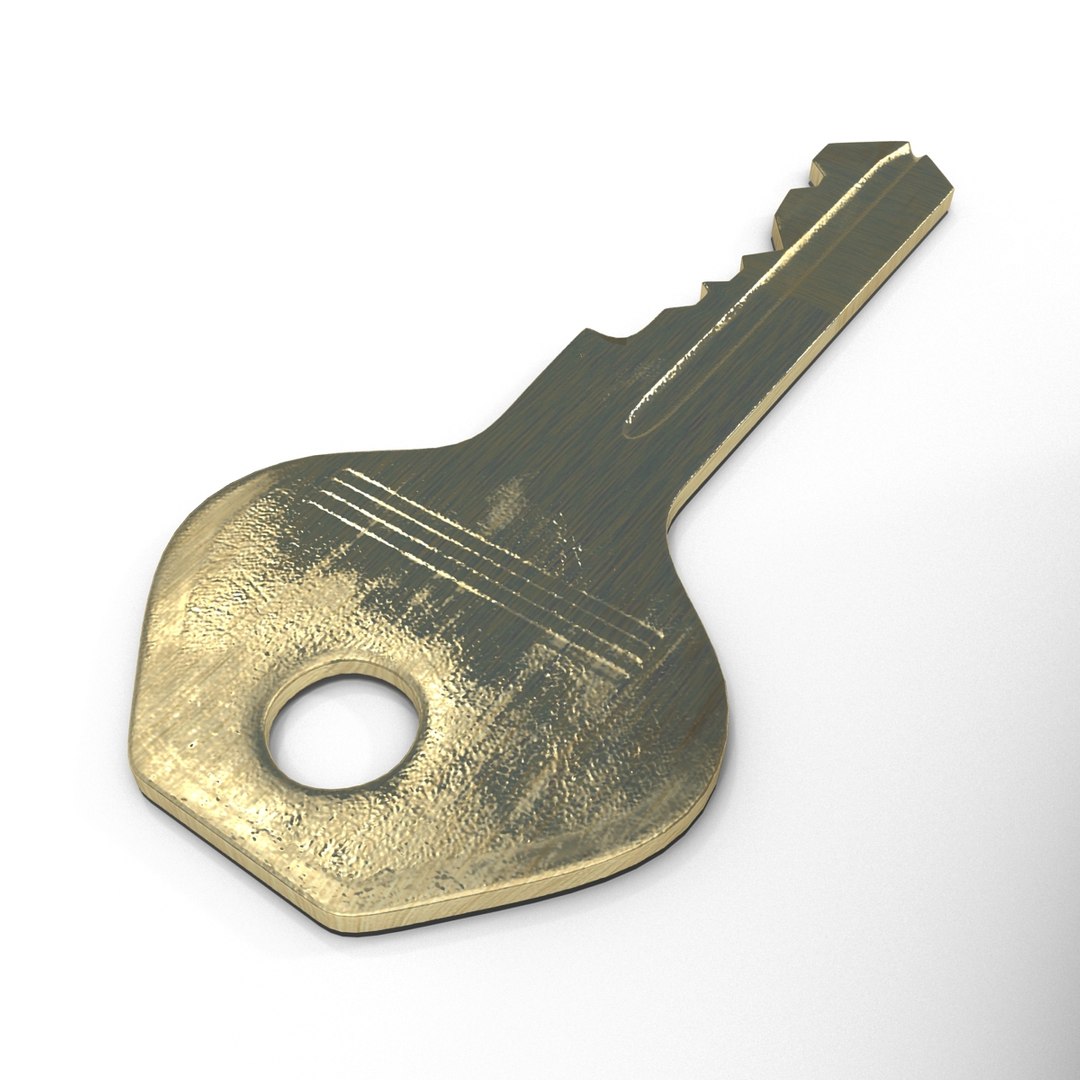 padlock key 3d model