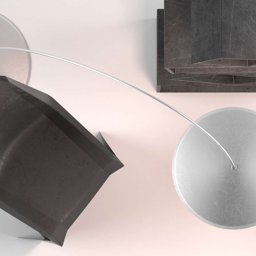 3d Set Chairs Shelf Model