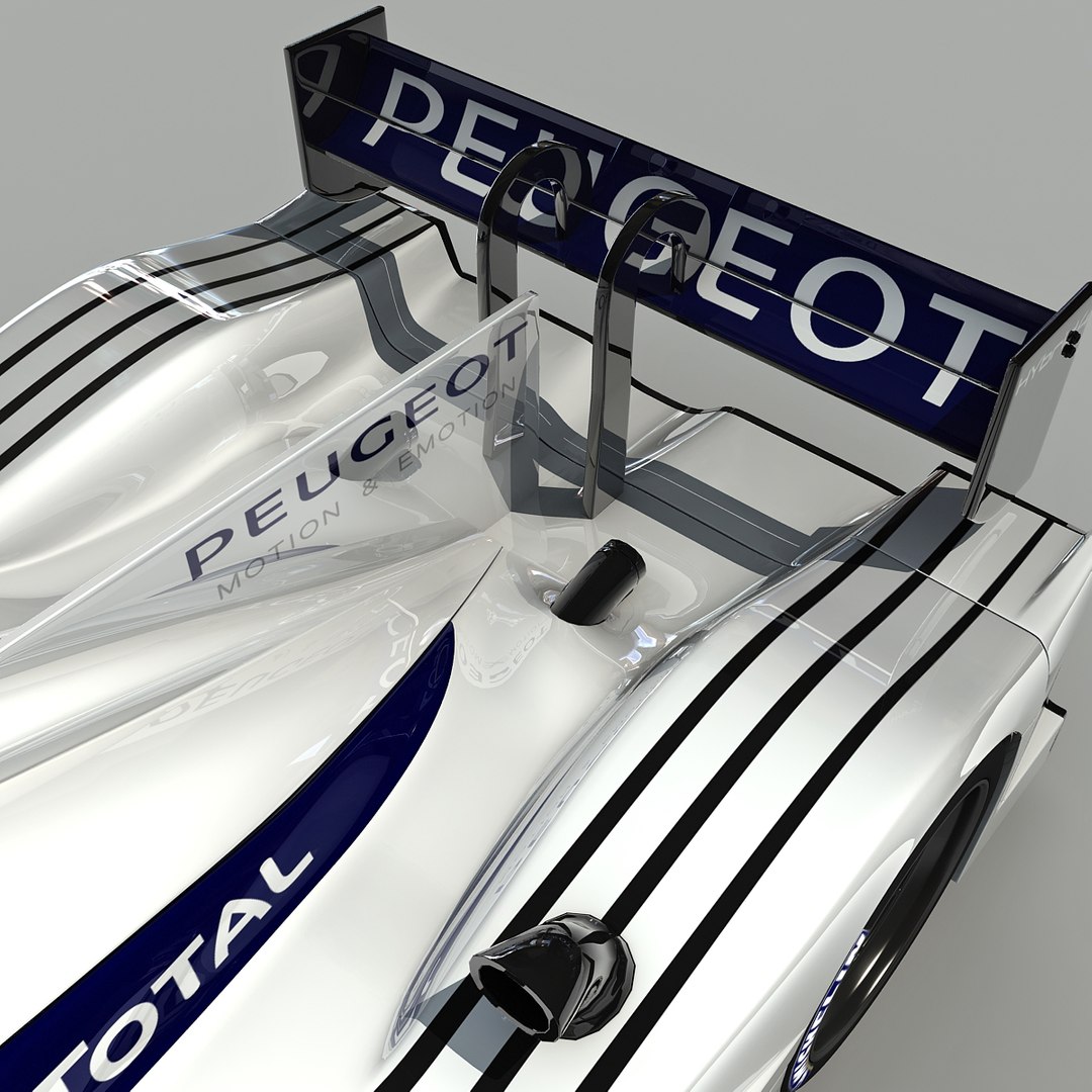 3d Peugeot Racecar Car Model