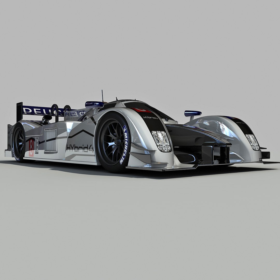 3d Peugeot Racecar Car Model