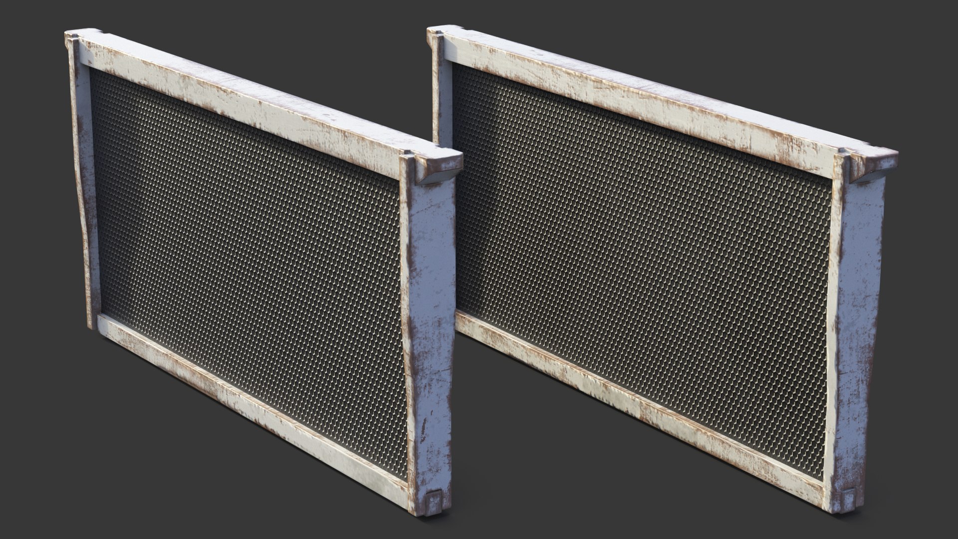 3D Painted Hive Frame - TurboSquid 1486451