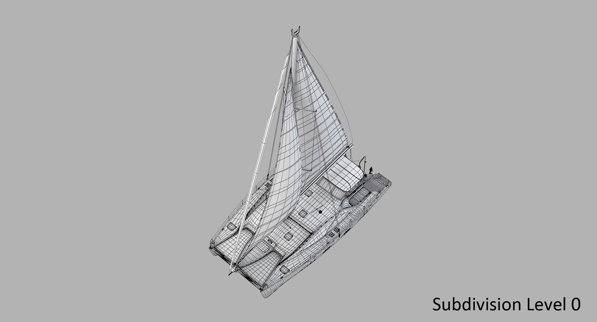 discovery 50 catamaran 3d model