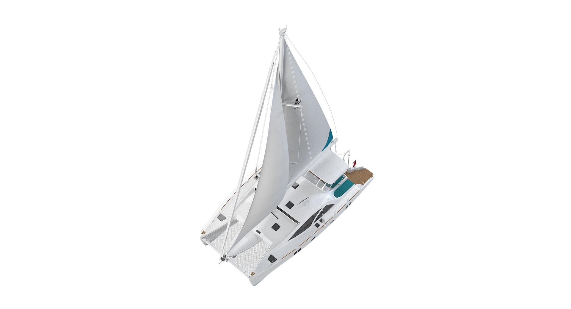discovery 50 catamaran 3d model