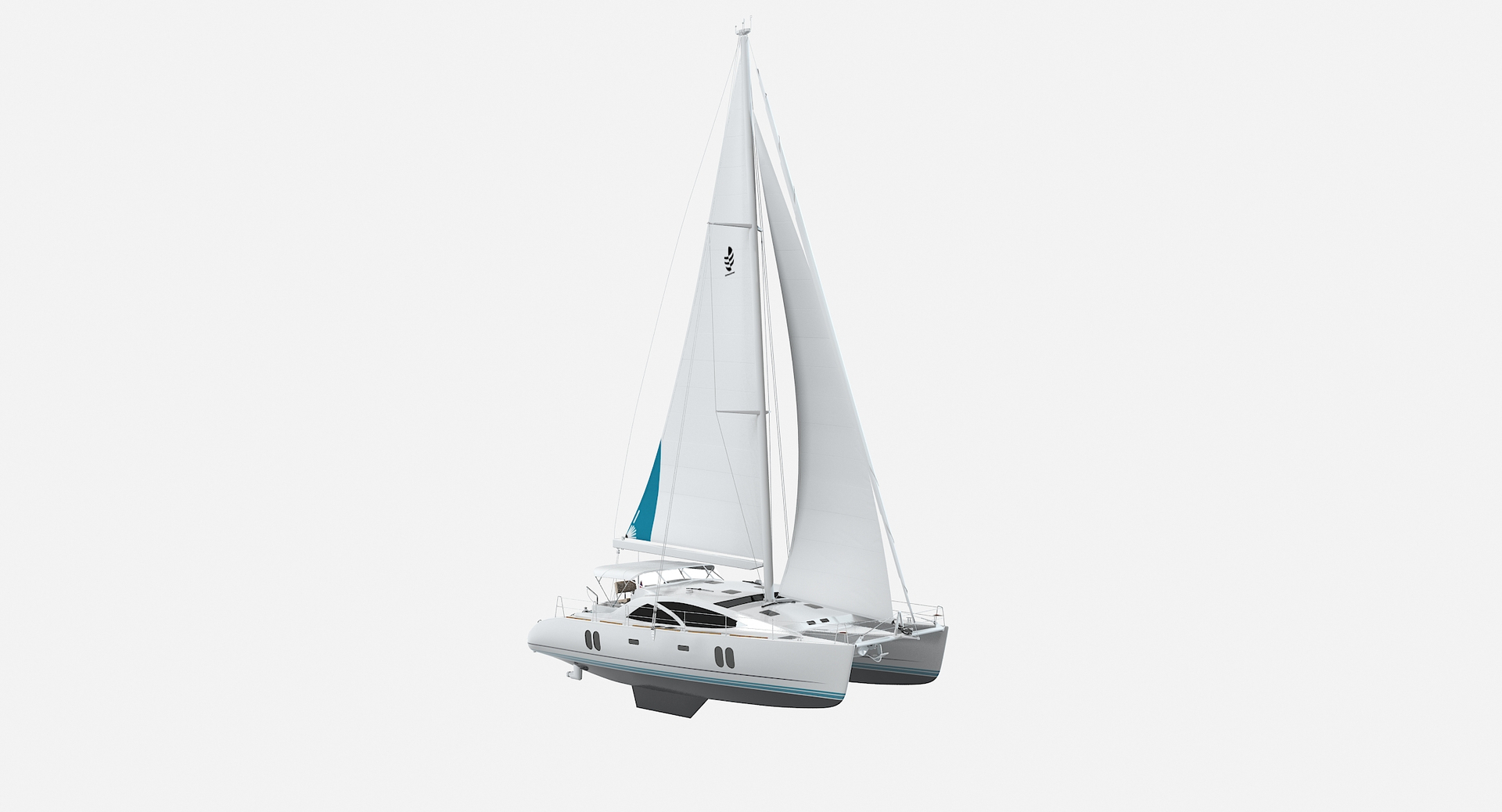 discovery 50 catamaran 3d model
