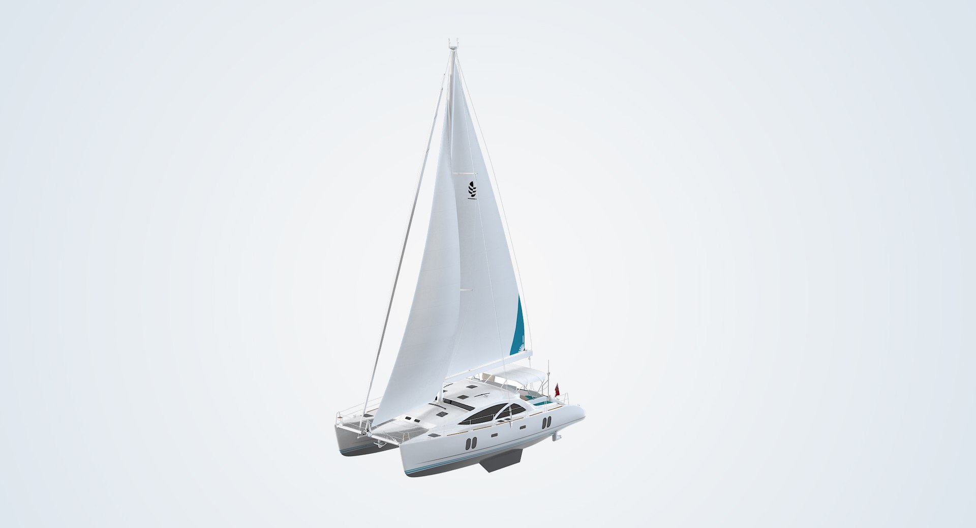 discovery 50 catamaran 3d model