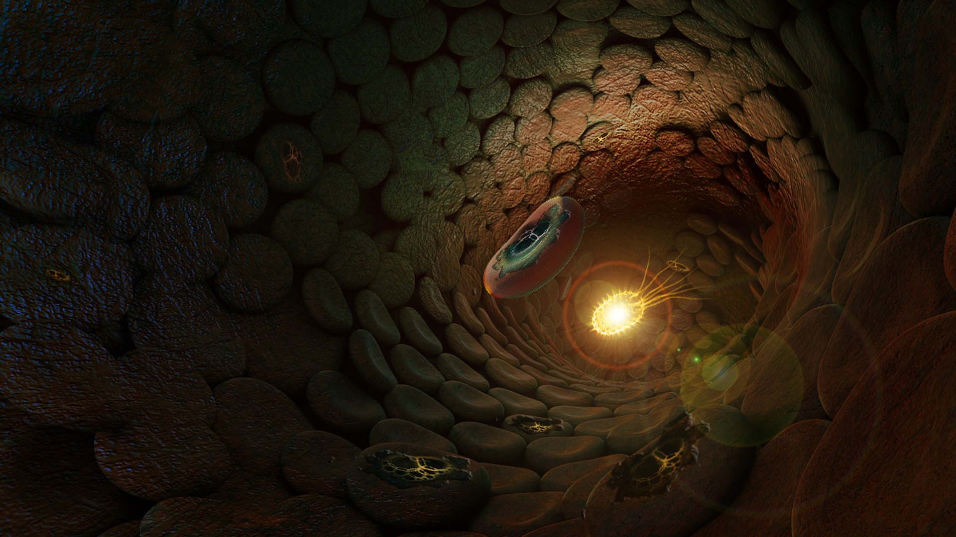 Damage Blood Cells 3d Model