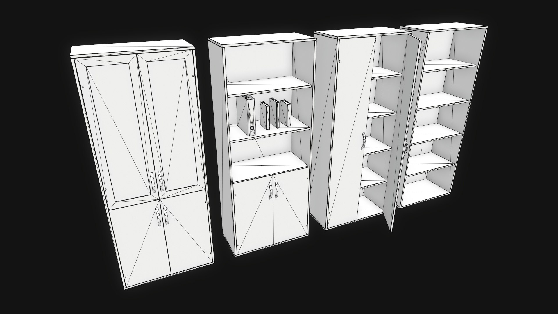 Bookcases 3D Model - TurboSquid 1805950