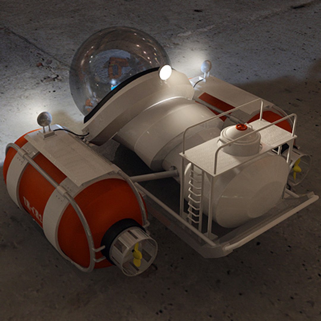 Deep Sea Submarine 3d Model