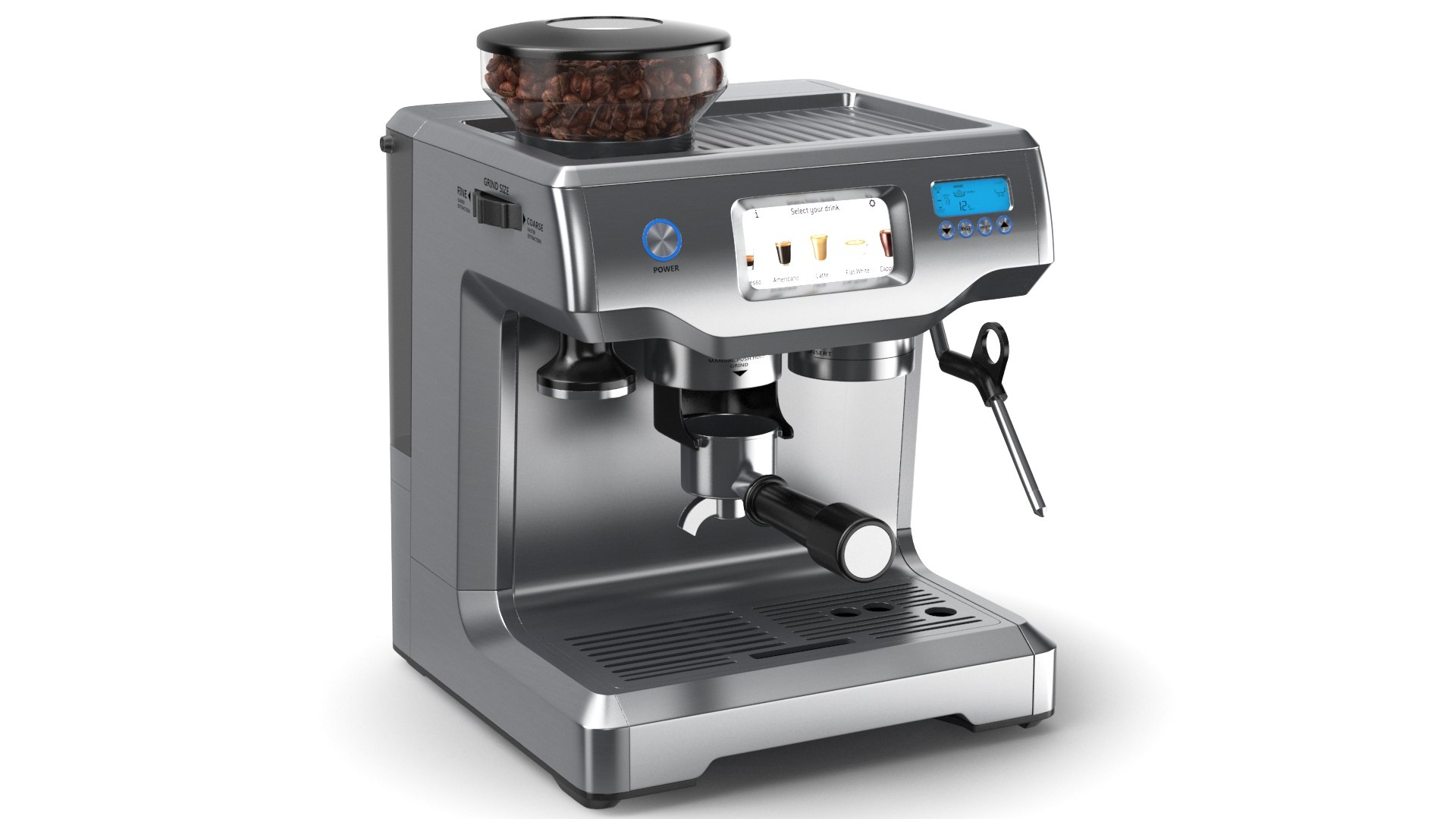 3D Model Detailed Espresso Coffee Maker Machine - TurboSquid 1980602