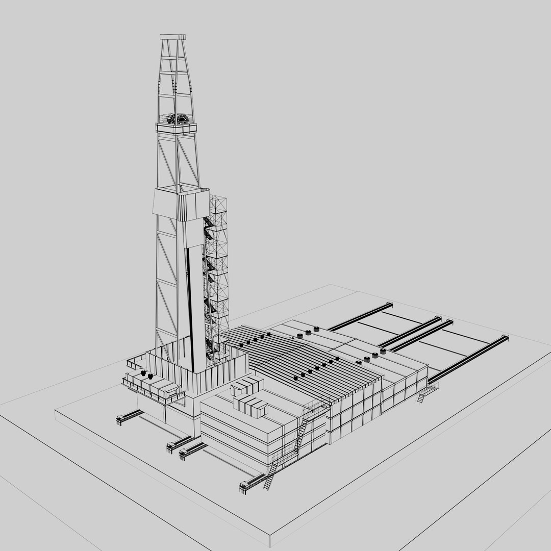 3D Land Oil Rig - TurboSquid 2212426