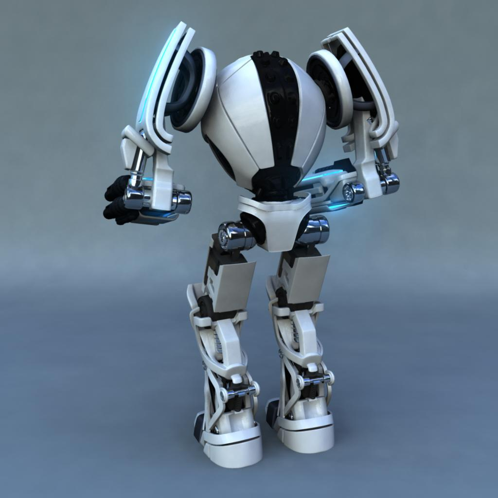 modelo 3d Modelo de Robot Rigged - TurboSquid 1236797