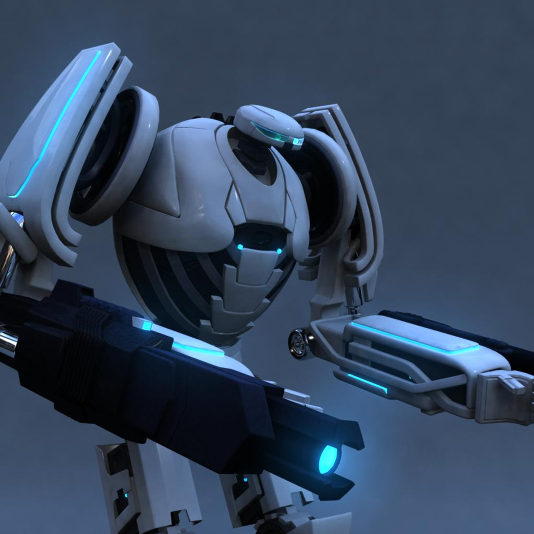 modelo 3d Modelo de Robot Rigged - TurboSquid 1236797