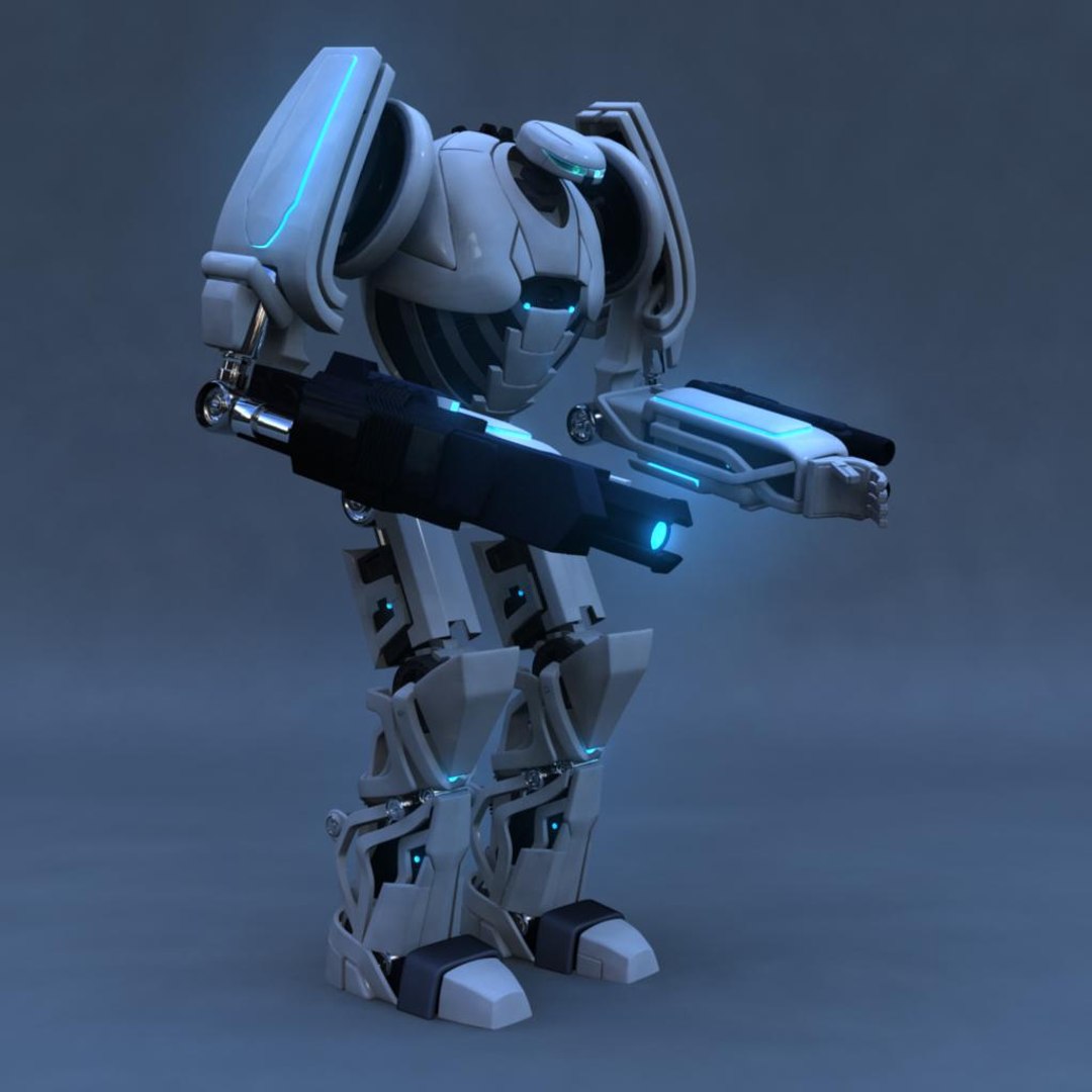 3D model robot rigged - TurboSquid 1236797