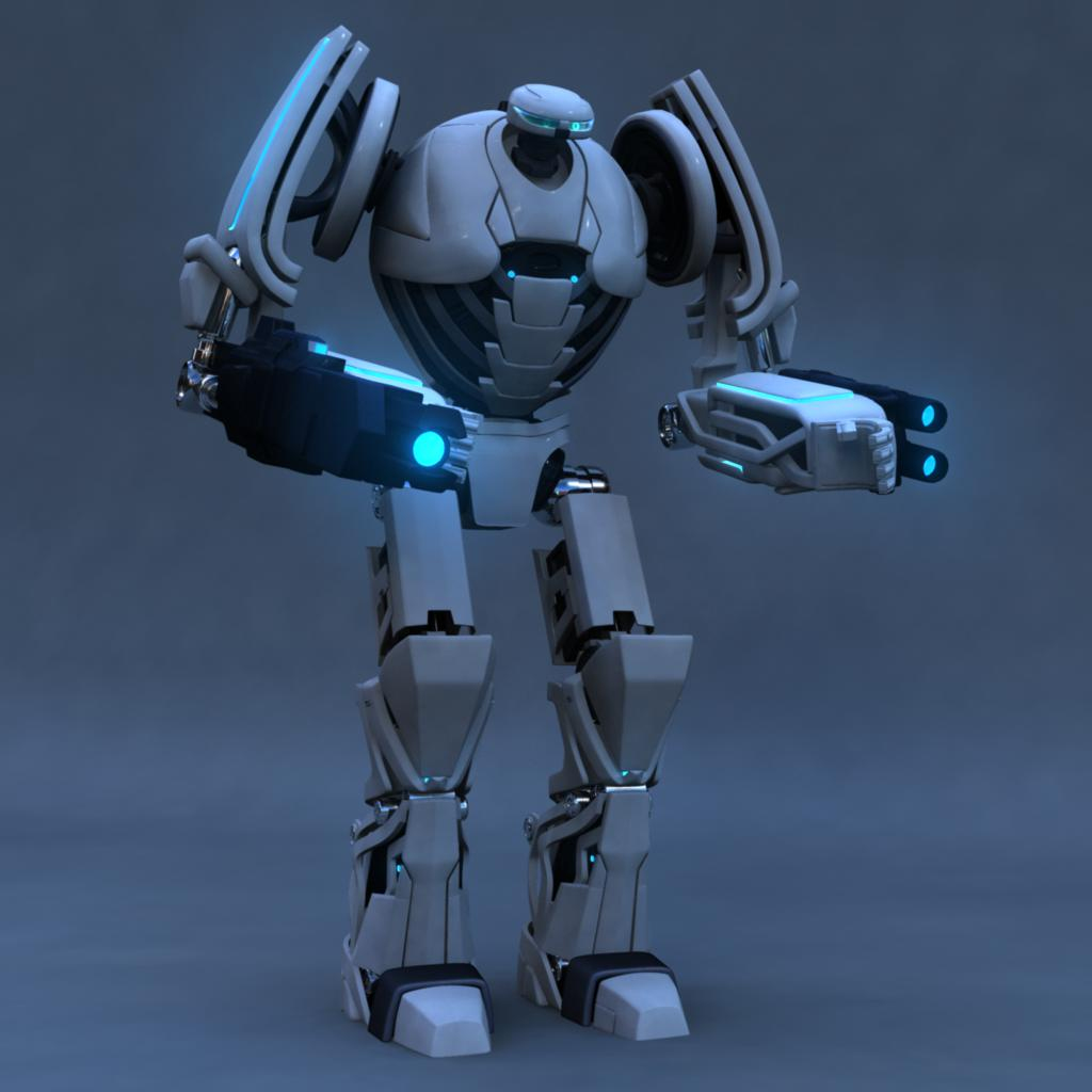 modelo 3d Modelo de Robot Rigged - TurboSquid 1236797