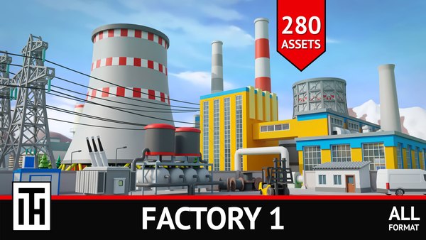 Factory Blender Models for Download | TurboSquid