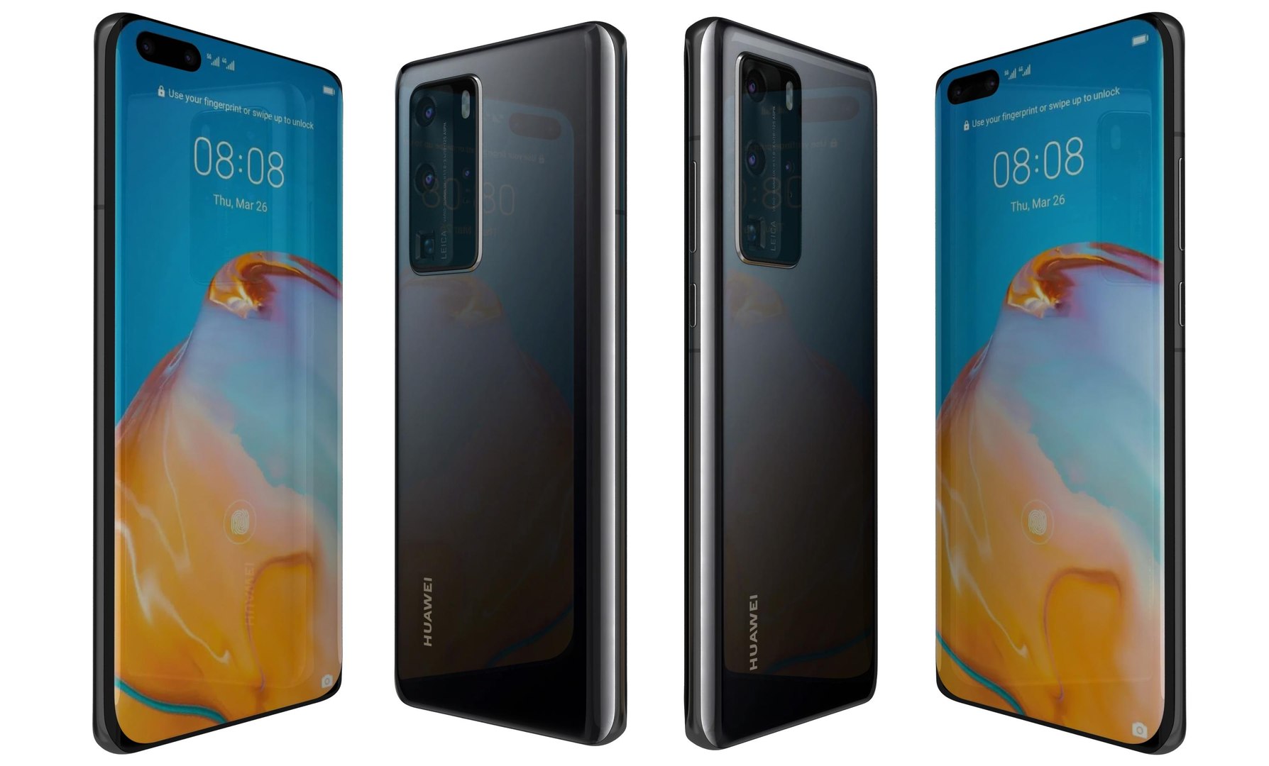 Huawei P40 Pro Black Model - TurboSquid 1535885