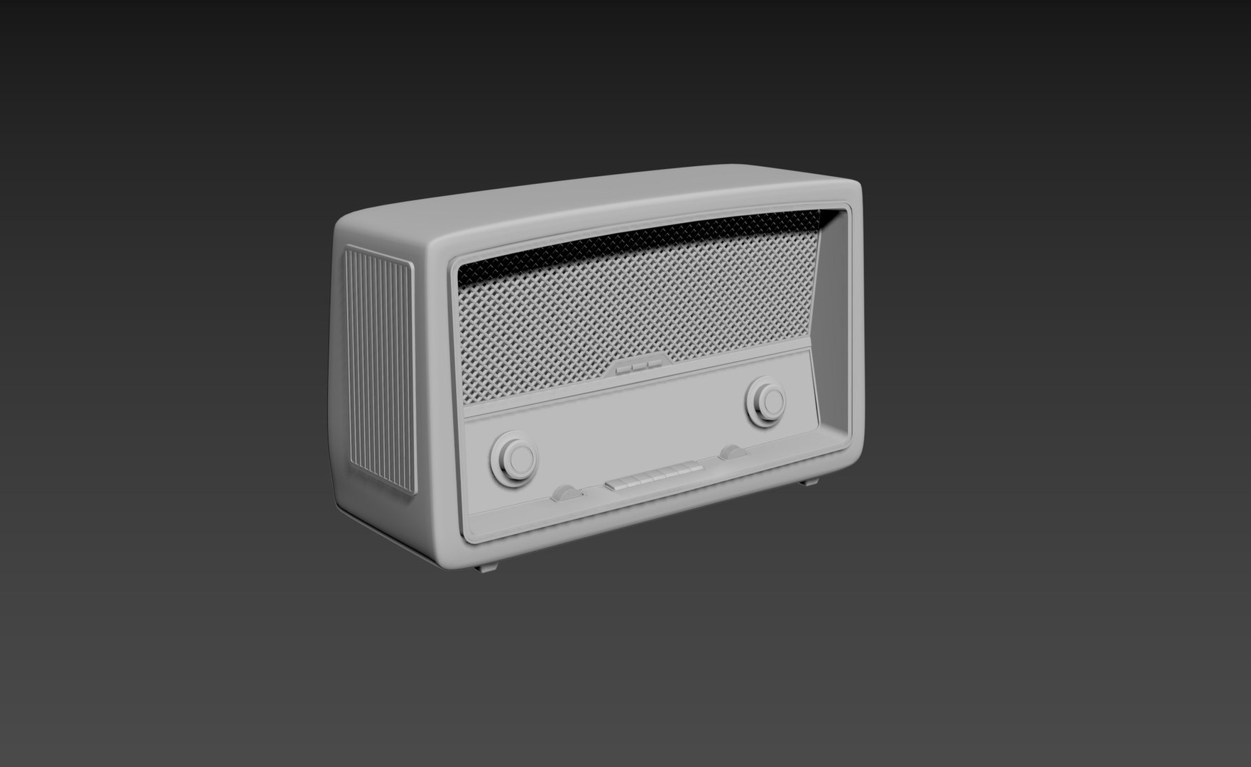 Free Retro Radio Model - TurboSquid 1959982