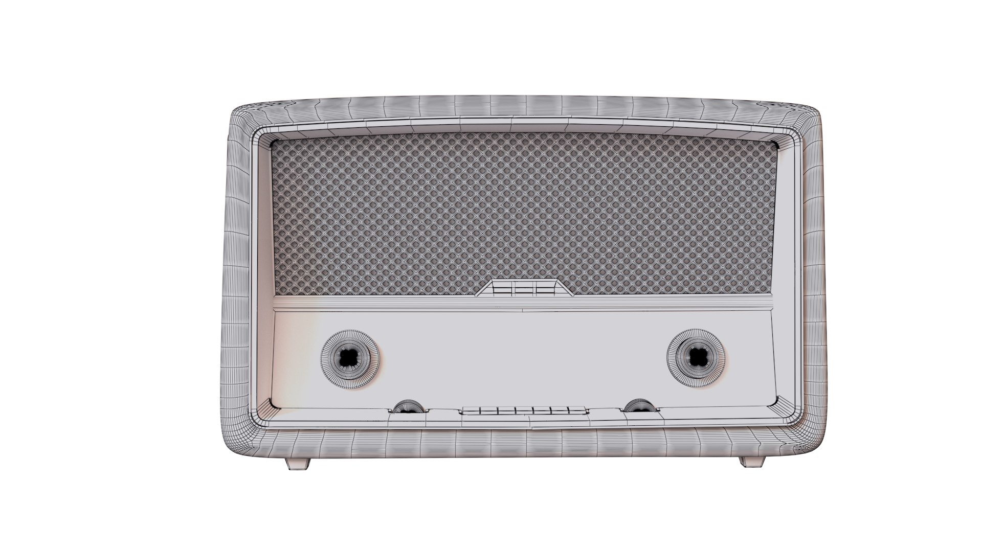 Free Retro Radio Model - TurboSquid 1959982