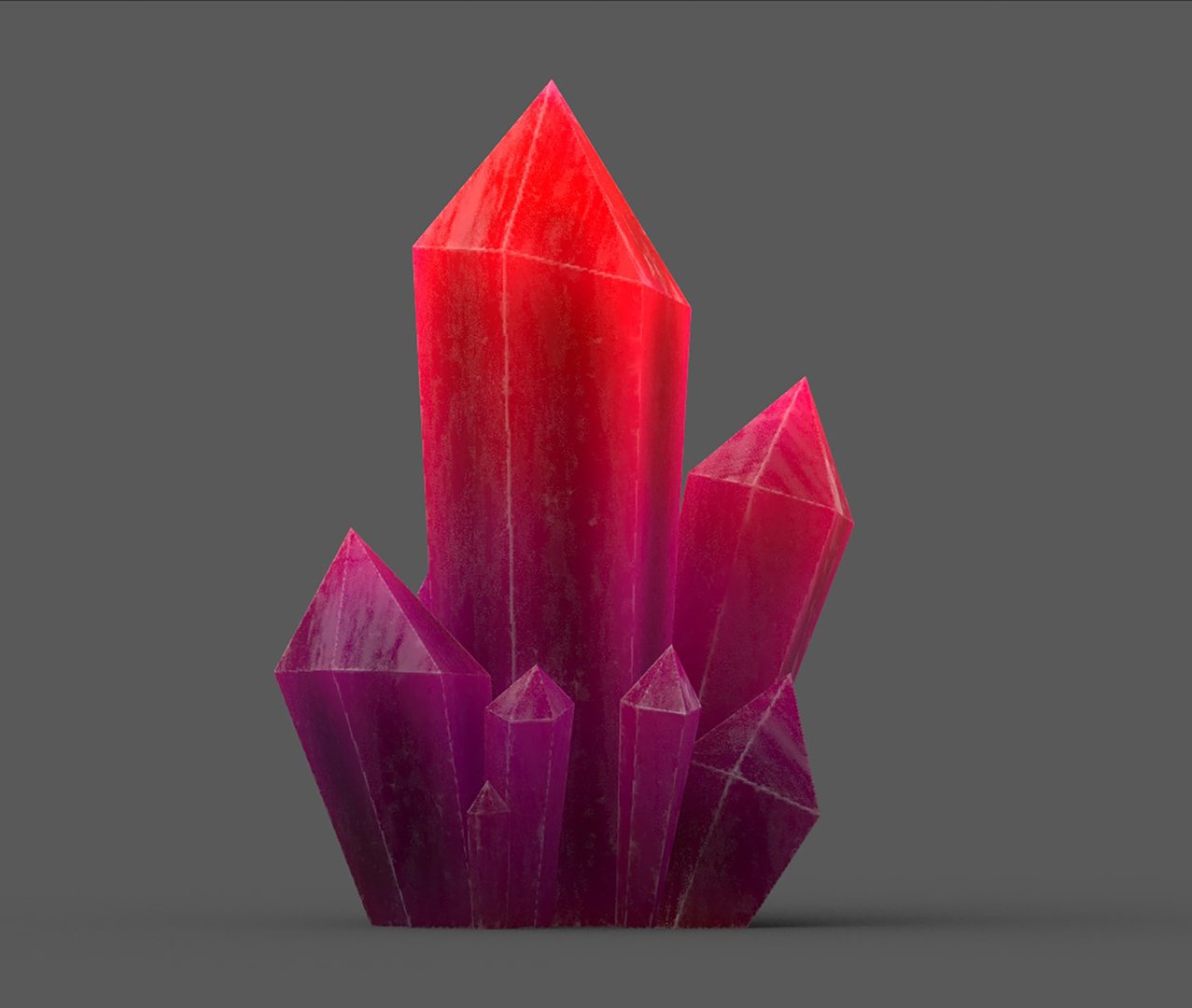 3D Crystal Low-poly - TurboSquid 1538502