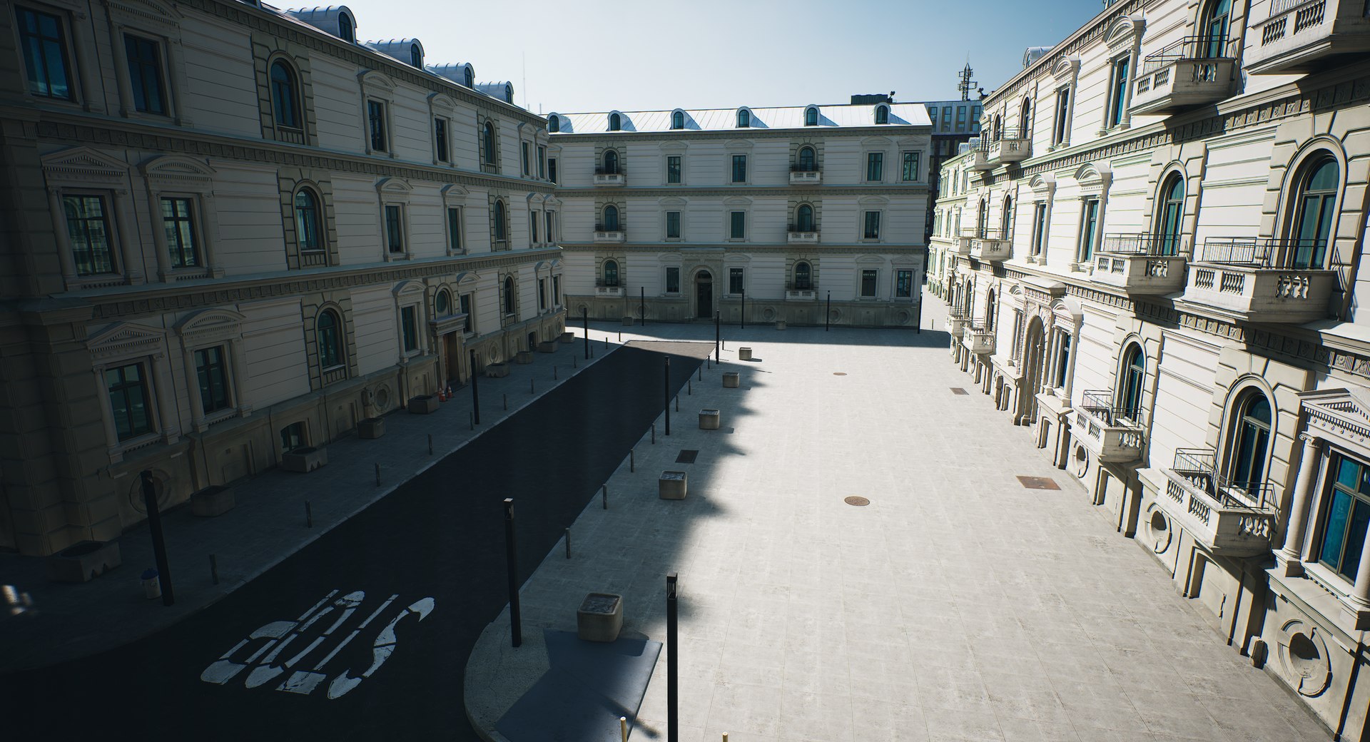 Unreal Engine 5 - City Square Model - TurboSquid 2061030