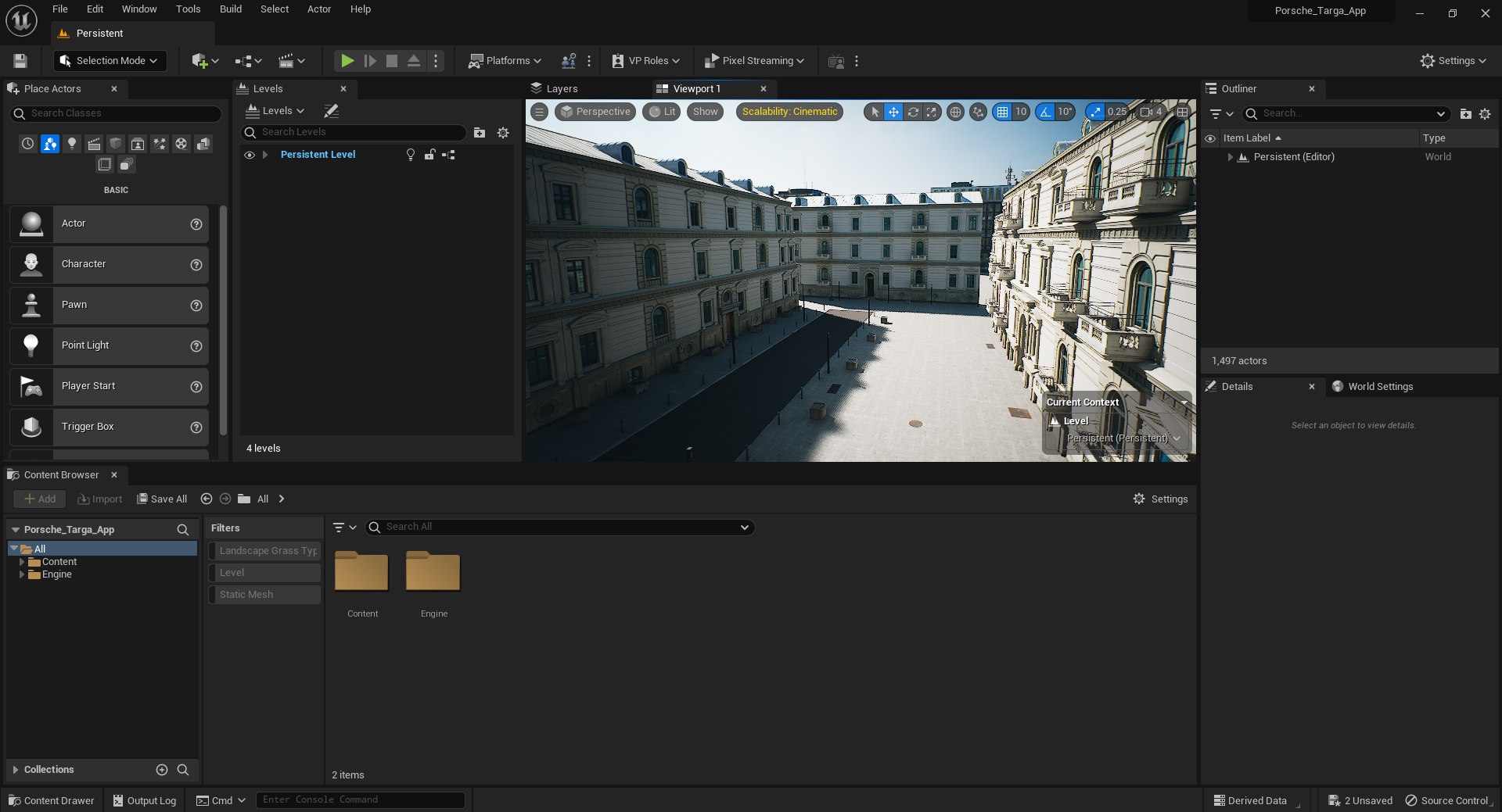Unreal Engine 5 - City Square Model - TurboSquid 2061030