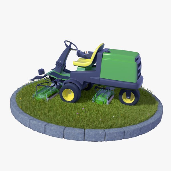 reel mower 3d model