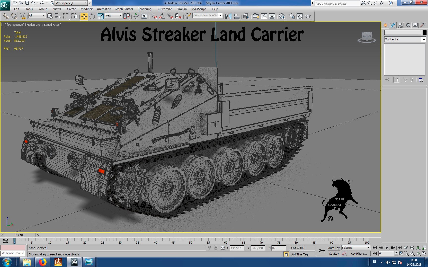 Alvis streaker carrier 3D model - TurboSquid 1266118