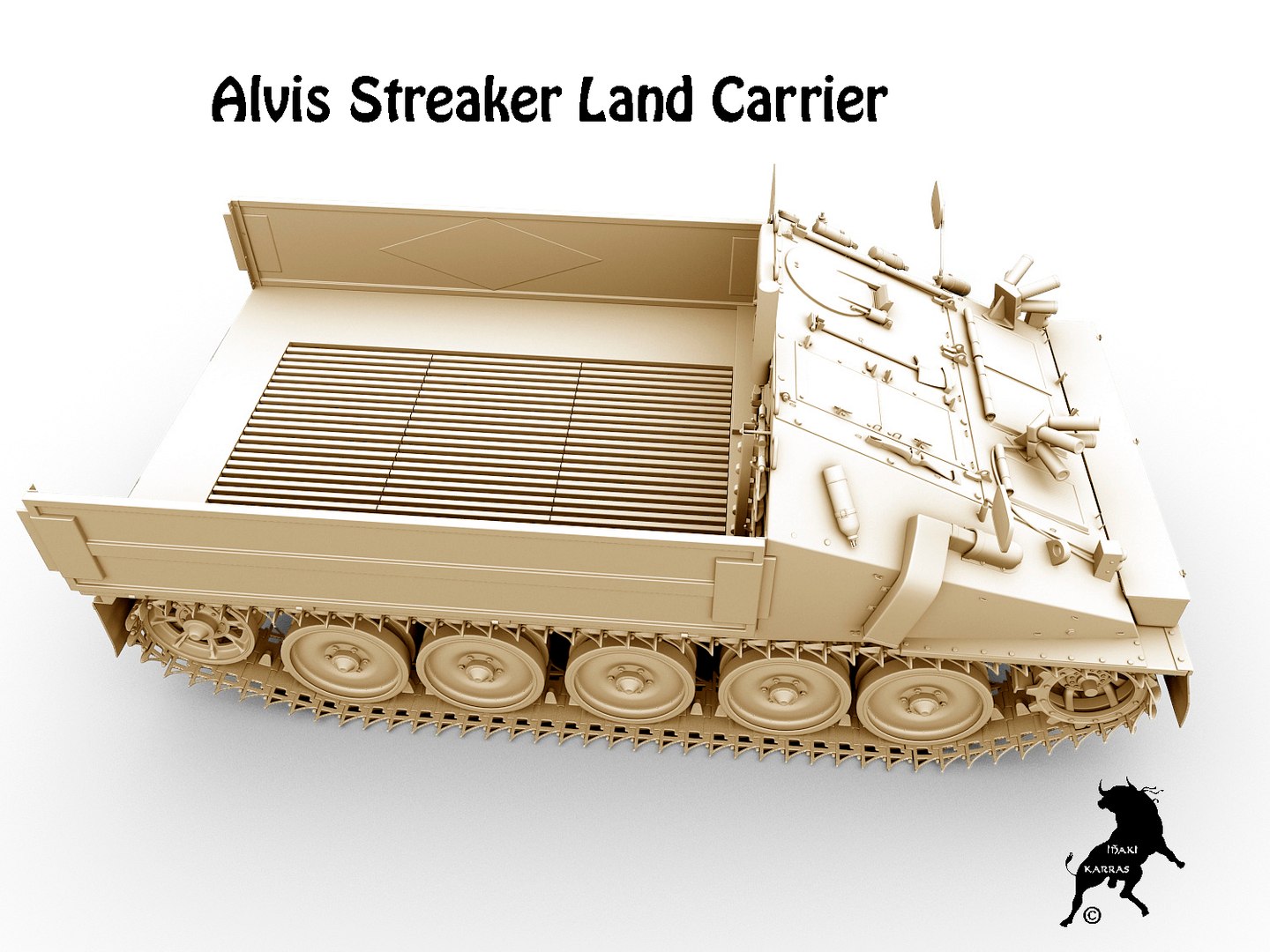 Alvis streaker carrier 3D model - TurboSquid 1266118