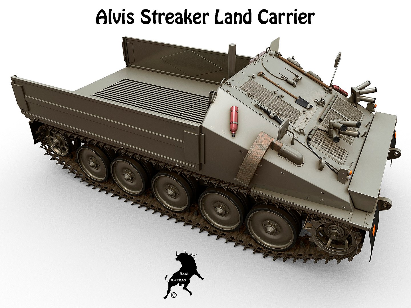 Alvis streaker carrier 3D model - TurboSquid 1266118