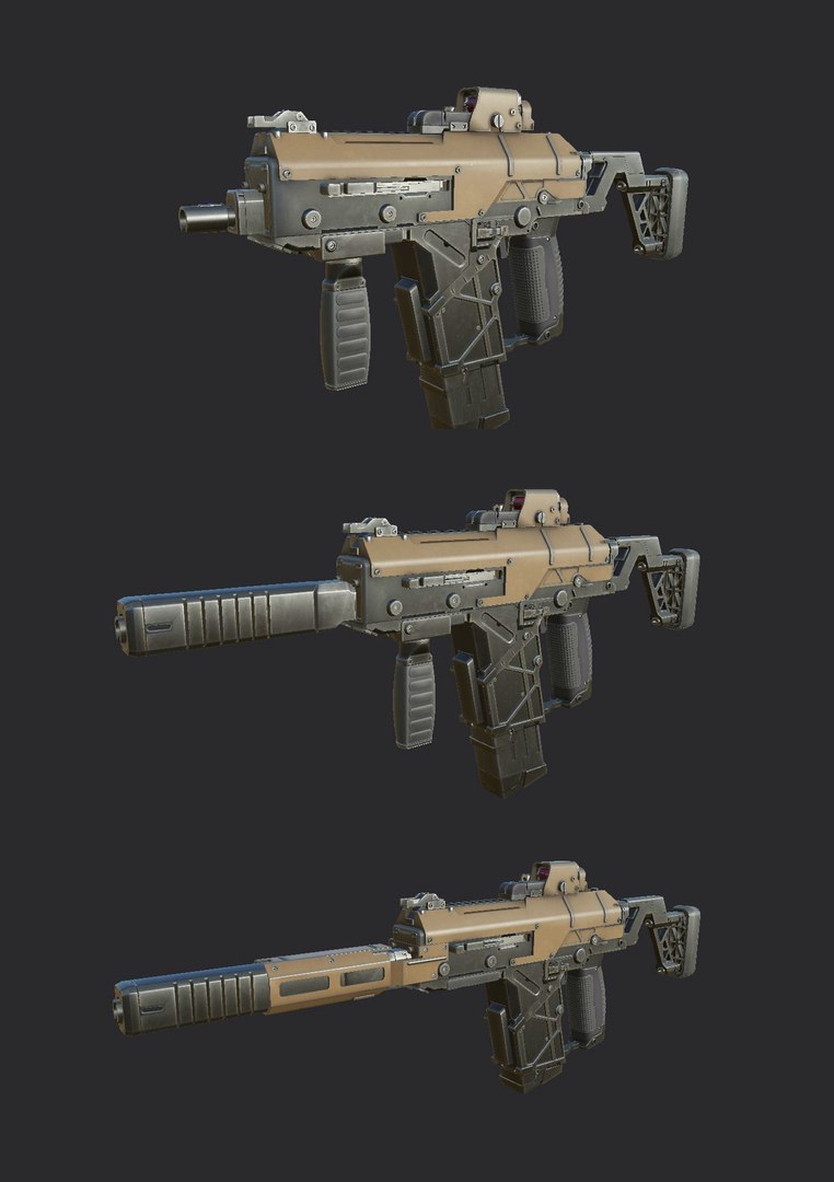 3D Rifle Textured model - TurboSquid 2112530
