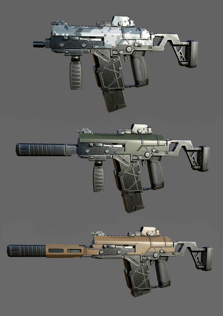 3D Rifle Textured model - TurboSquid 2112530