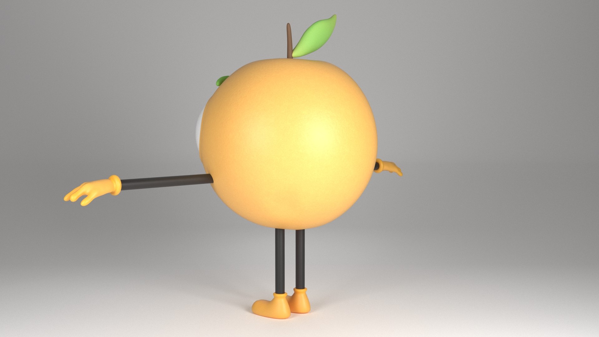 3D Orange Man Character - TurboSquid 2064323