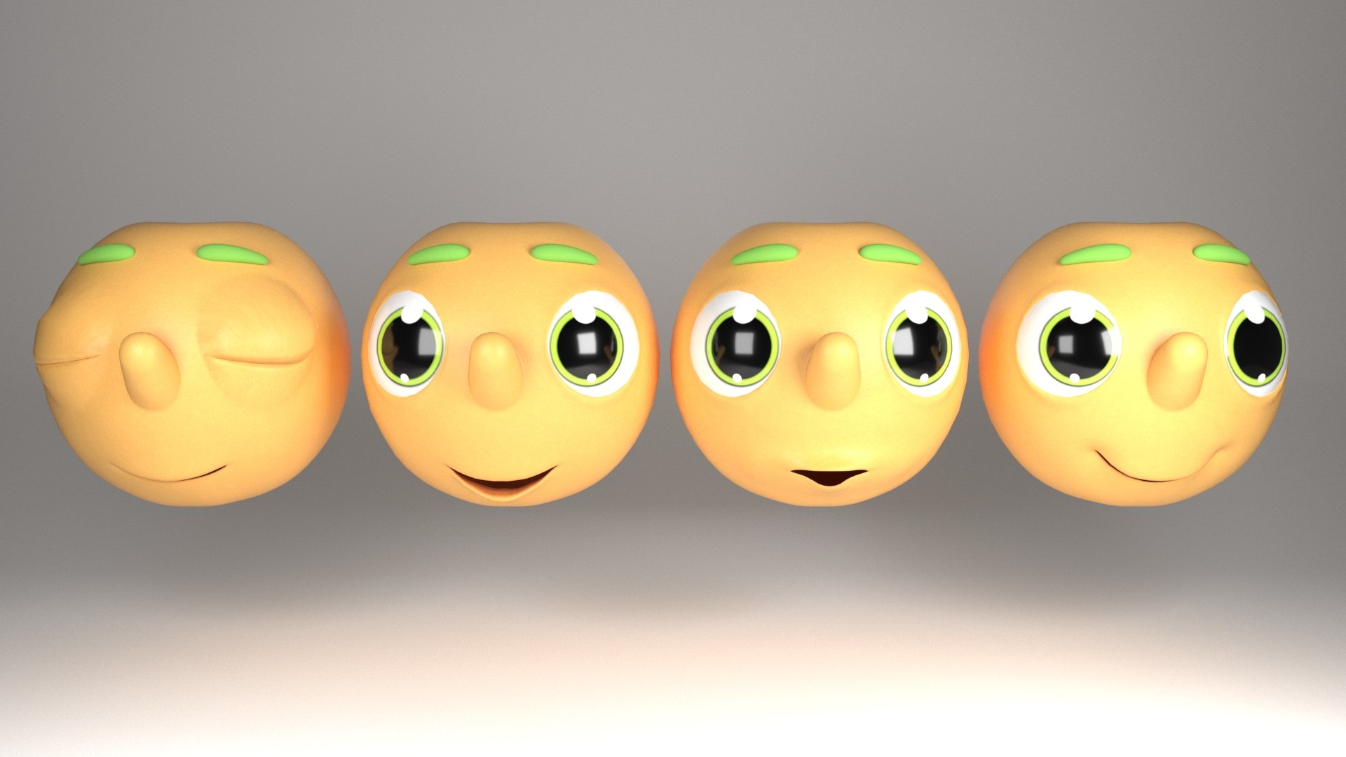 3D Orange Man Character - TurboSquid 2064323