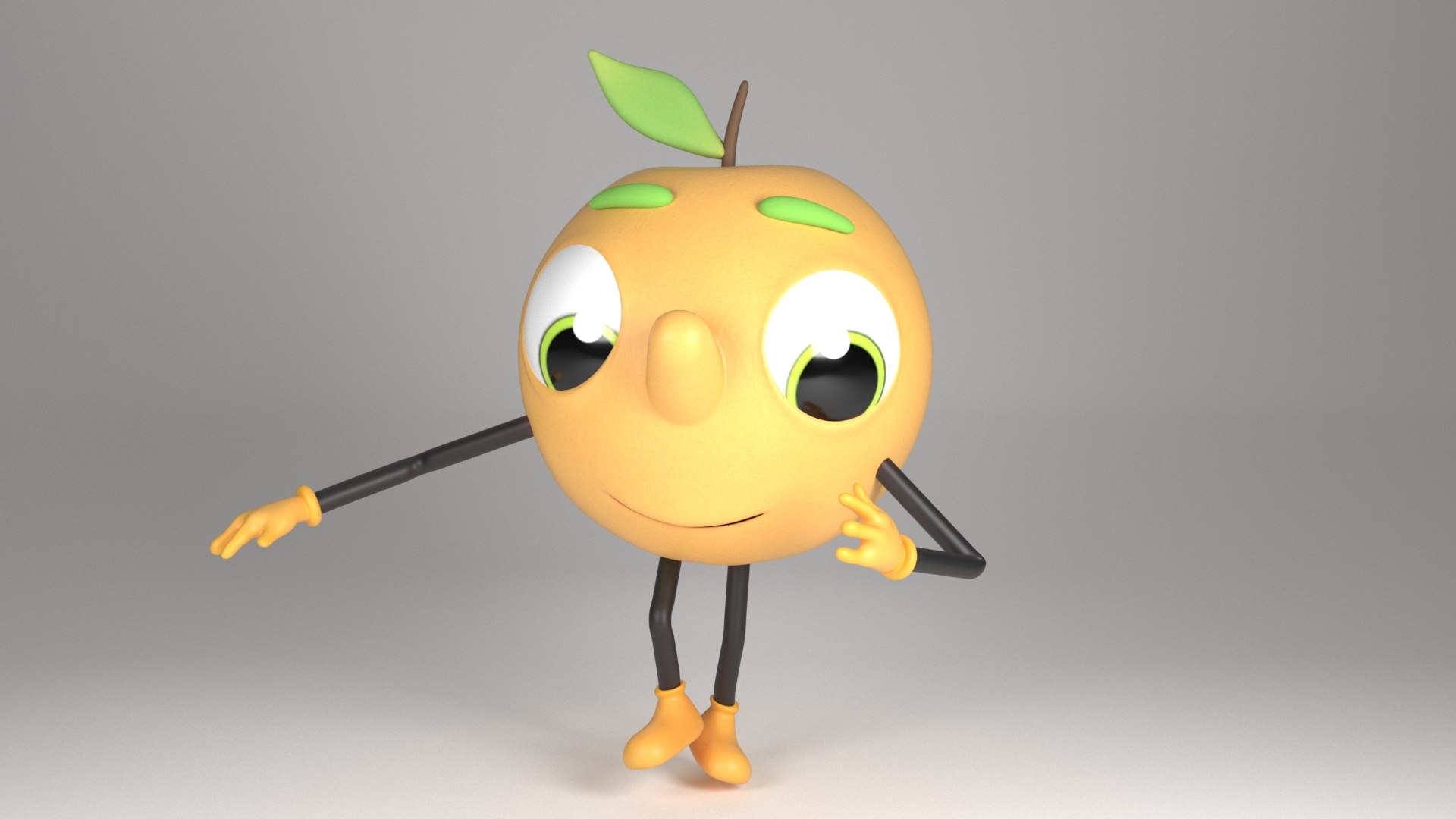 3D Orange Man Character - TurboSquid 2064323