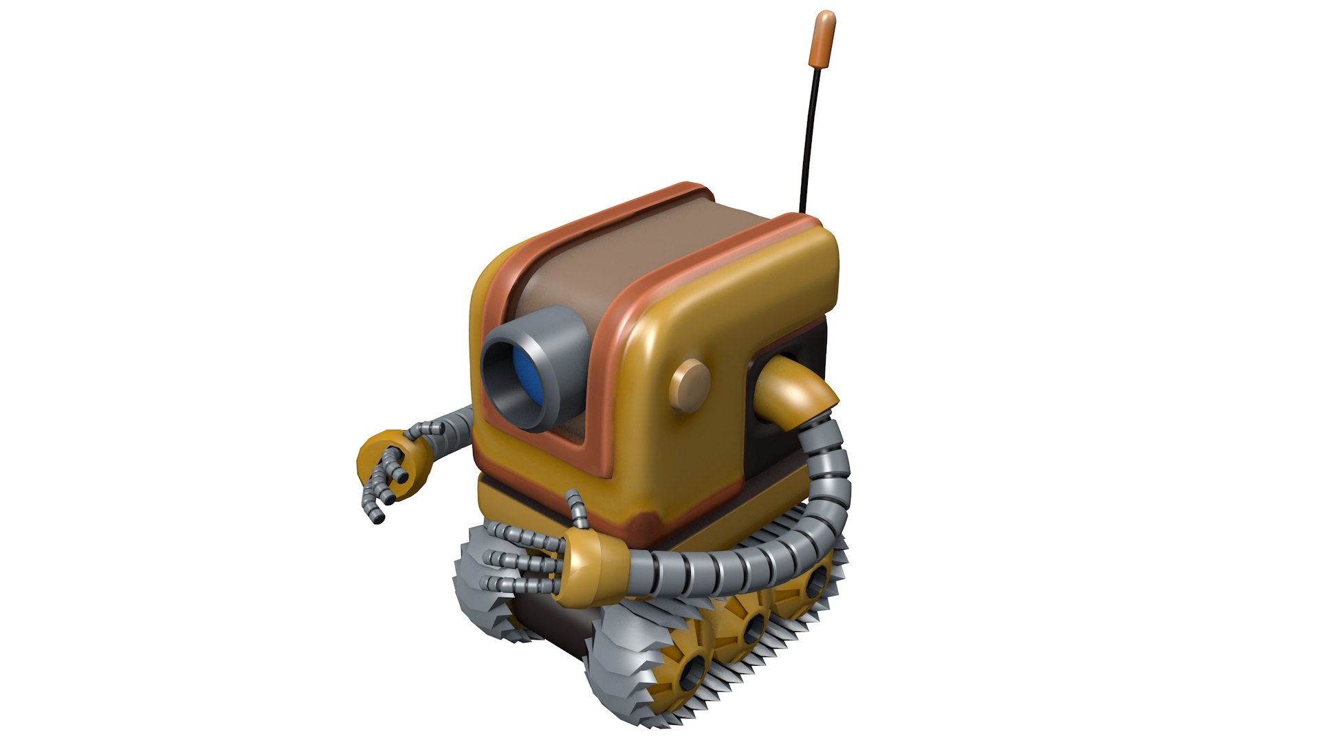 Crawler Robot Character 3D - TurboSquid 2158895