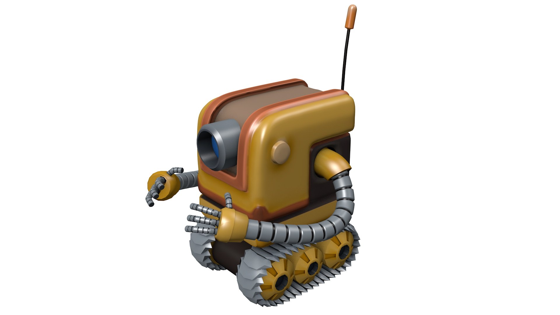 Crawler Robot Character 3D - TurboSquid 2158895