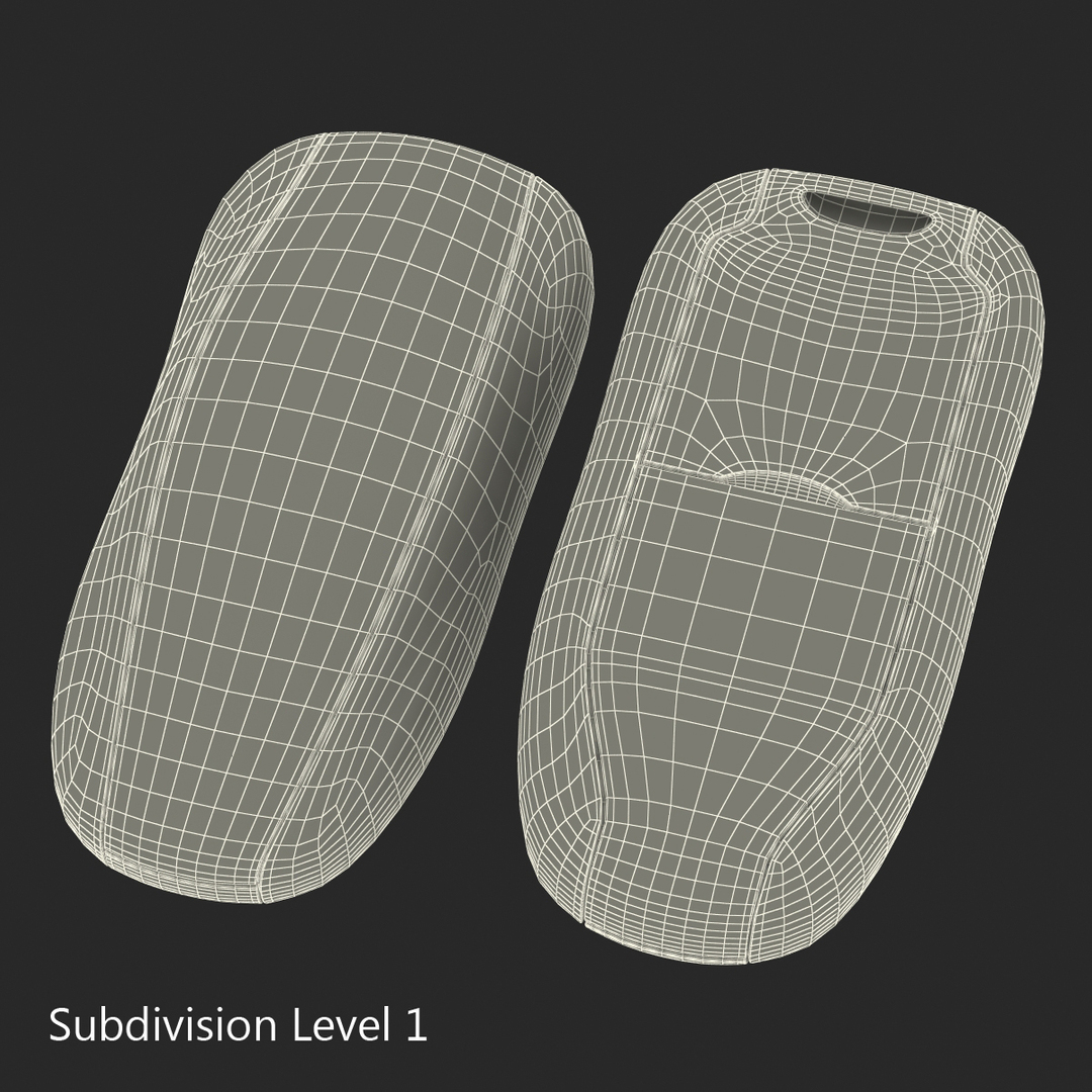 3d tesla s key fob